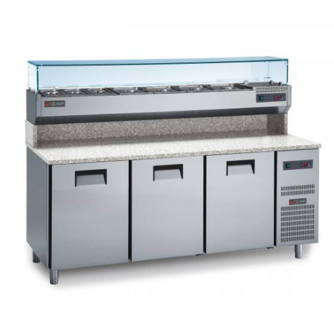Refrigerated Pizza Prep Counter PC202 | Buy Pizza Counters UK